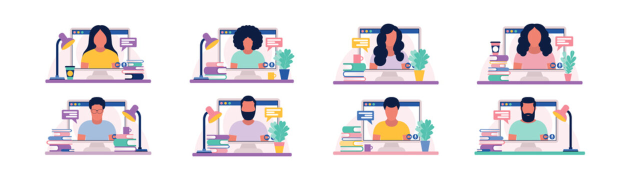 Conference Call Cartoon Images – Browse 15,573 Stock Photos, Vectors ...