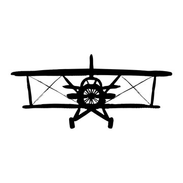 Biplane Clipart Front