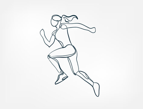 How To Draw Running Legs Clipart
