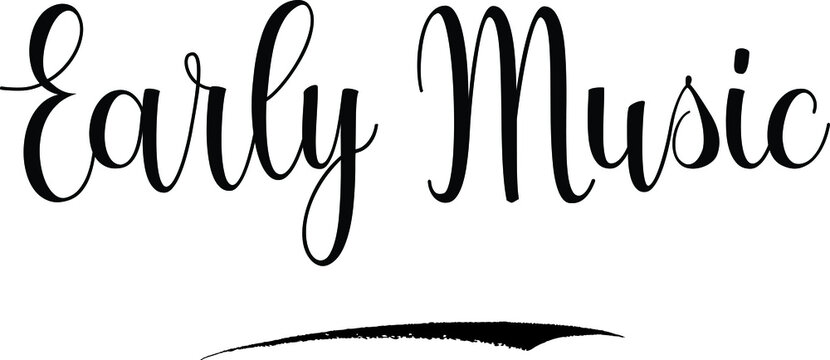 Music Written In Cursive