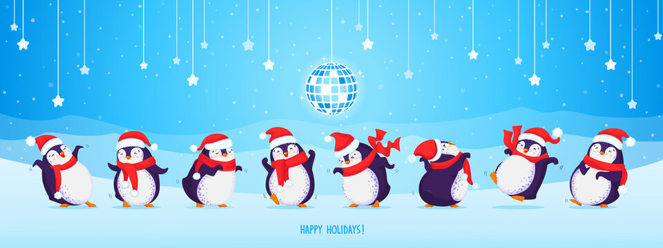 Happy Holidays Penguin Gif