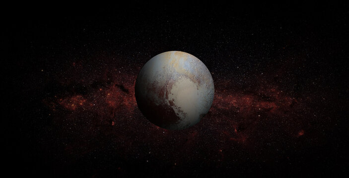 Beautiful Pluto Planet Background