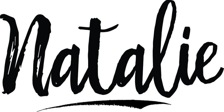 Natalie Bubble Letters