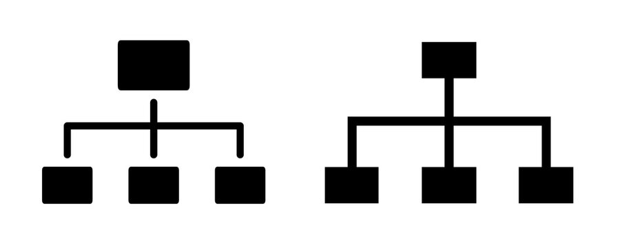 Black Hierarchy Icon