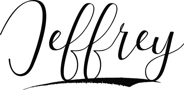 Bold Name Jeffrey