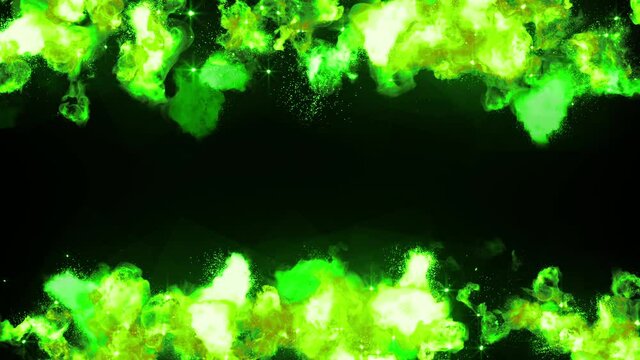Green Explosion Background