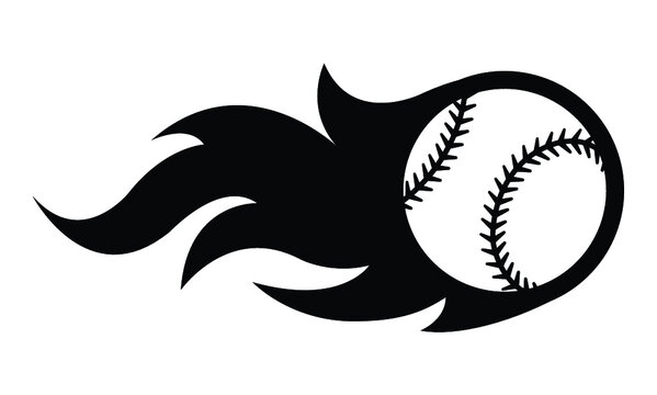 Flames Softball Logo