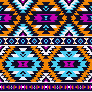 Neon Colorful Aztec Patterns