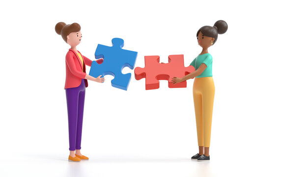 Two People Connect Cartoon Images – Browse 817 Stock Photos, Vectors ...