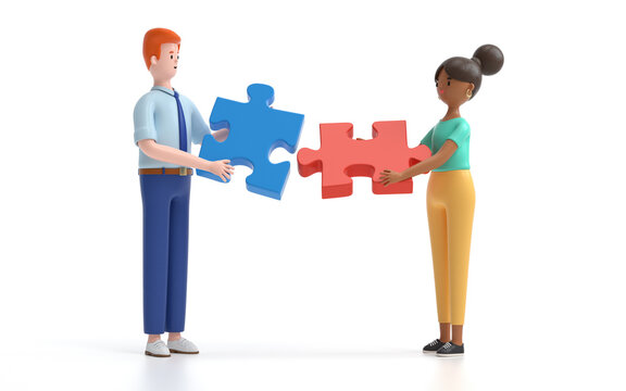 Two People Connect Cartoon Images – Browse 814 Stock Photos, Vectors ...