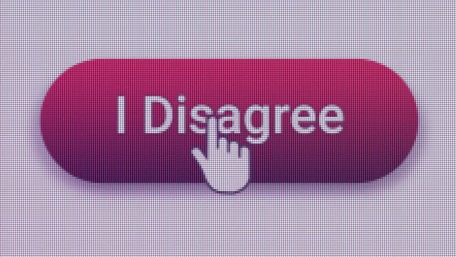 I Disagree Button