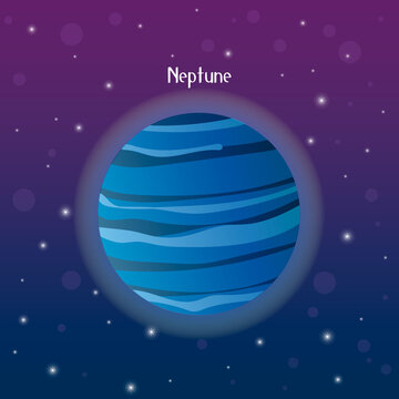 Neptune Planet Drawing