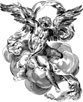 Michelangelo Drawing Of Angels Learning To Draw Like An Angel