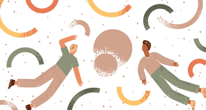 Two People Connect Cartoon Images – Browse 814 Stock Photos, Vectors ...