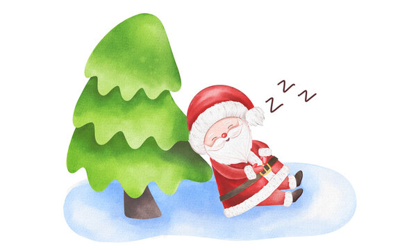 Sleeping Santa Cartoon Images – Browse 1,637 Stock Photos, Vectors, and ...