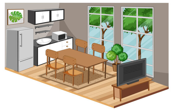 Dining Room Cartoon Images – Browse 5,476 Stock Photos, Vectors, and ...