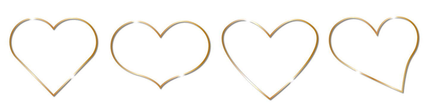 Gold Heart Outline Images – Browse 78 Stock Photos, Vectors, and Video ...