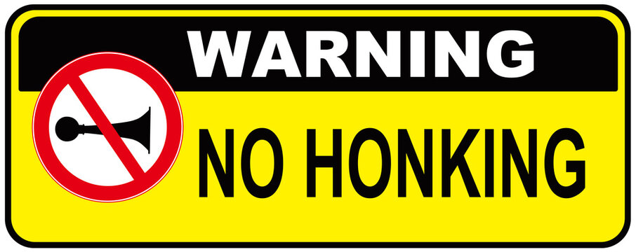 No Honking Sign