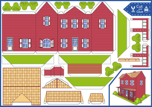Paper House Model For Kids