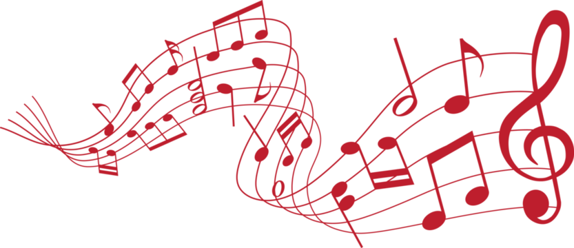 Red Musical Note Png