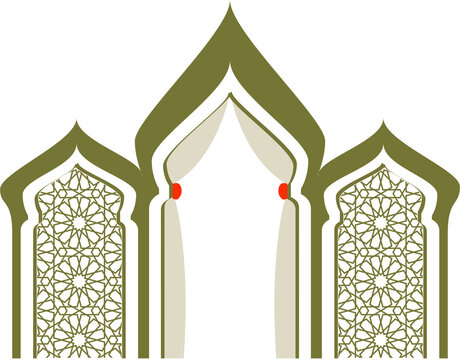 Mehrab Of Mosque Vector