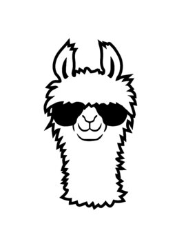 Llama Clipart Black And White
