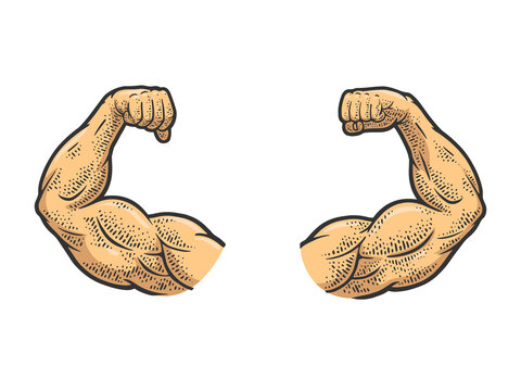 Strong Right Arm Cartoon