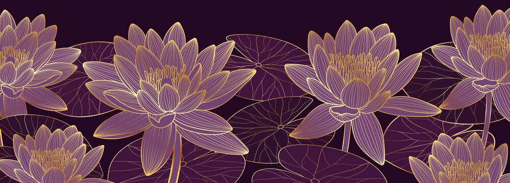 Lotus Pattern Background