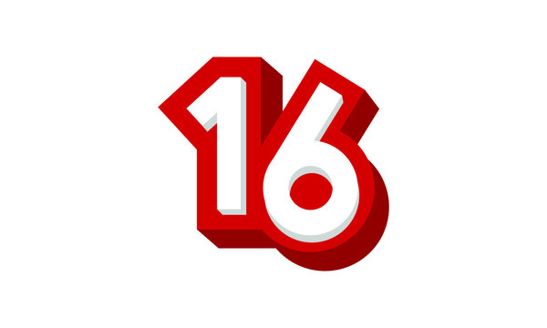 Red Number 16