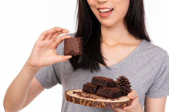 Eating Brownies Clipart