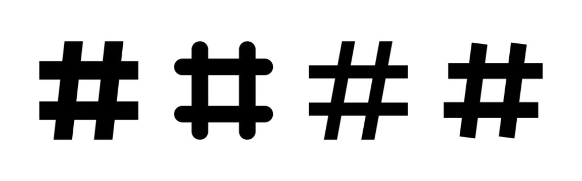 Hashtag Symbol Clip Art