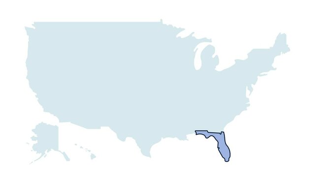 Map Of Usa Florida Highlighted Images – Browse 354 Stock Photos ...