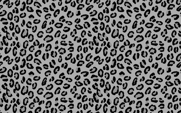 Black And Gray Cheetah Print