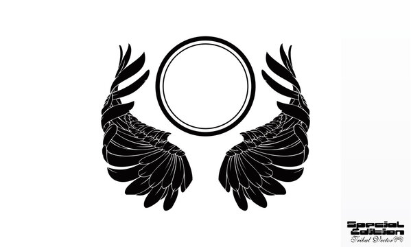 Circle Wings Vector