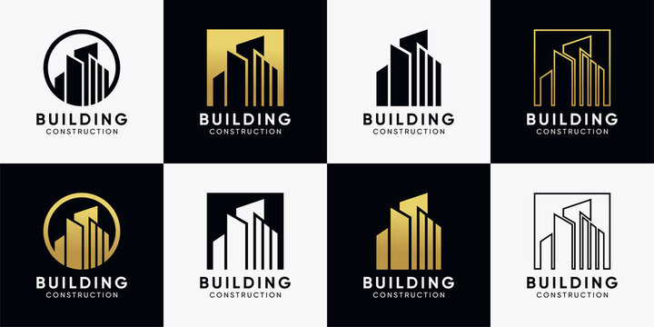 Building Construction Logos