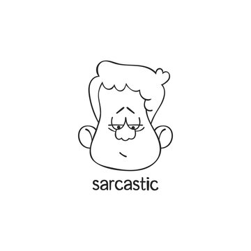 Sarcasm Face Clip Art