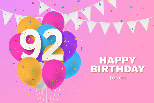 92 Birthday"」の写真素材 | 283件の無料イラスト画像 | Adobe Stock