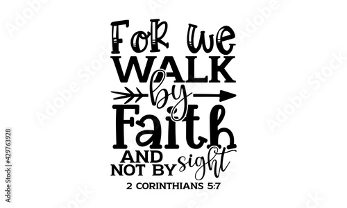Calligraphy Card stock Print| 2 Corinthians 5:7 Bible Verse \u201cI ...