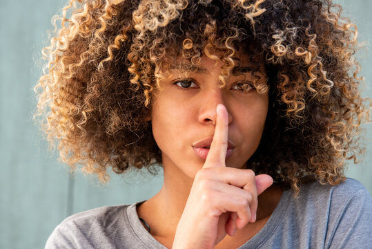 Young Black Woman Shh Images – Browse 2,959 Stock Photos, Vectors, and ...