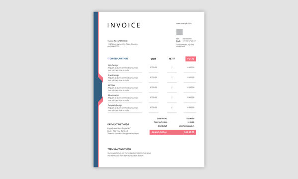 「Invoice Example」の写真素材 | 1,183件の無料イラスト画像 | Adobe Stock