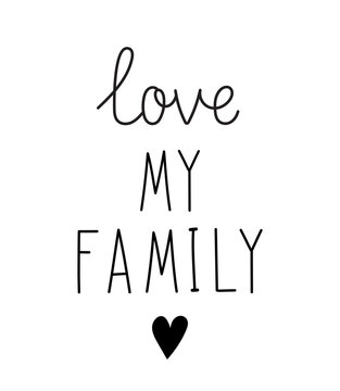 I Love My Family Hd Wallpaper