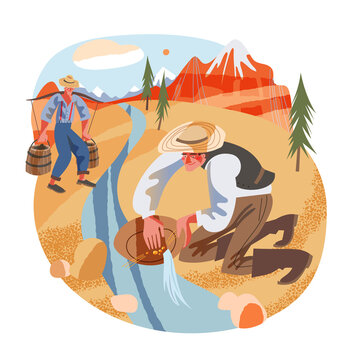Gold Rush Clipart Images – Browse 341 Stock Photos, Vectors, and Video ...