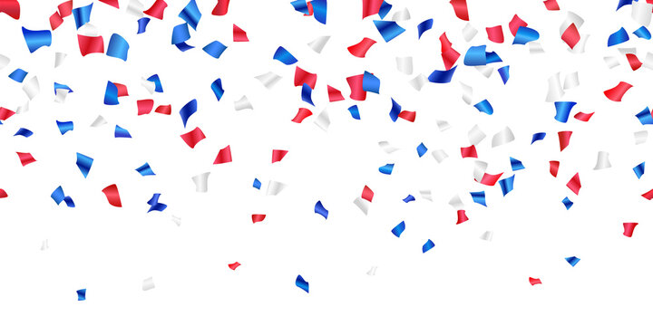 Red White And Blue Confetti Clip Art
