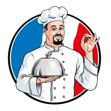 Chef Cooking Vector