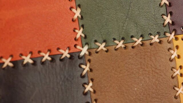 Patchwork Leather Stool | atelier-yuwa.ciao.jp