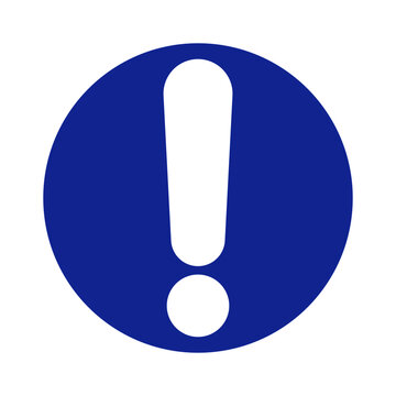Blue Exclamation Point Icon