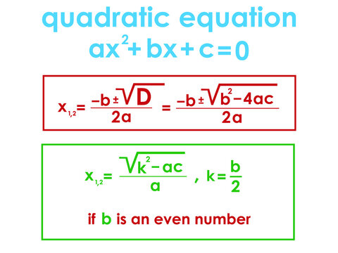 "Quadratic Equation" Images – Browse 302 Stock Photos, Vectors, and ...