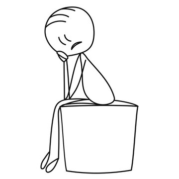 Sad Stick Figure Girl