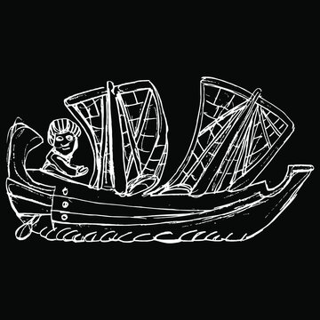 Roman Ship Drawing
