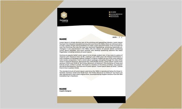 Black Letterhead Template Images – Browse 14,619 Stock Photos, Vectors ...